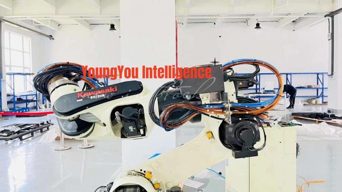 Industrial Robotic Manipulator Arm Stacking System For Machine Tool Loading Unloading Process