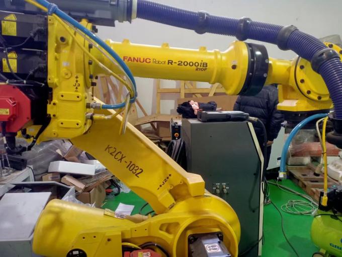 6 Dof Extra Long Robotic Arm Fanuc Arm Span 3100mm Heavier Load 210kg