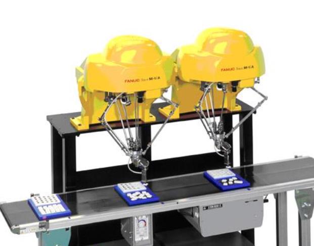 Parallel Robot Arm 4 dof robotic arm assembly Fanuc Fist Radius 800mm ...