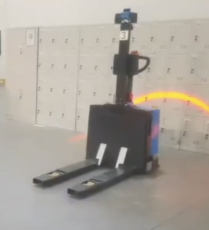 English Supported Automated Guided Vehicle With 120mm Standard Lifting ...