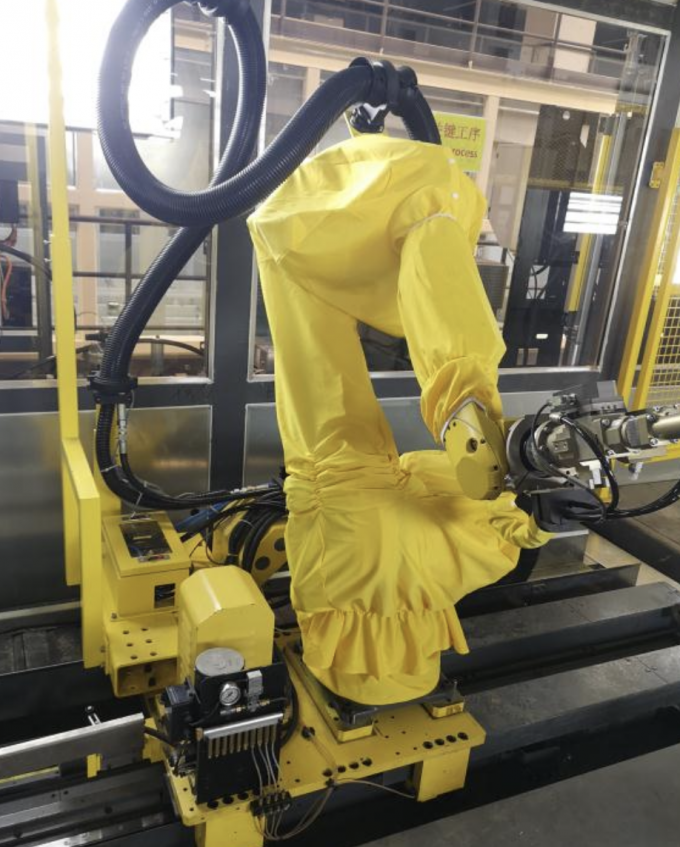 Waterproof Nylon Robot Protective Cover Zippered for ABB/Kuka/Yaskawa Robots